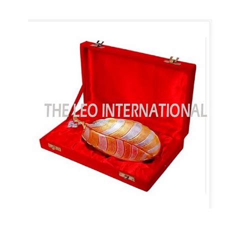 Br155 Brass Leaf Platter For Ting Packaging Type Box At Rs 550