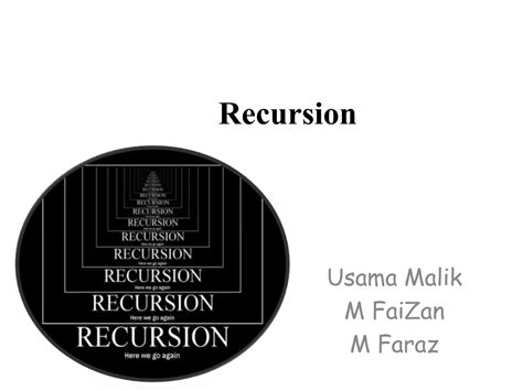 Recursion Ppt