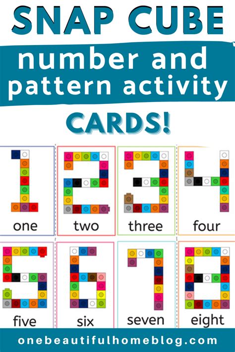 Printable Unifix Cube Pattern Cards Pattern Stencils