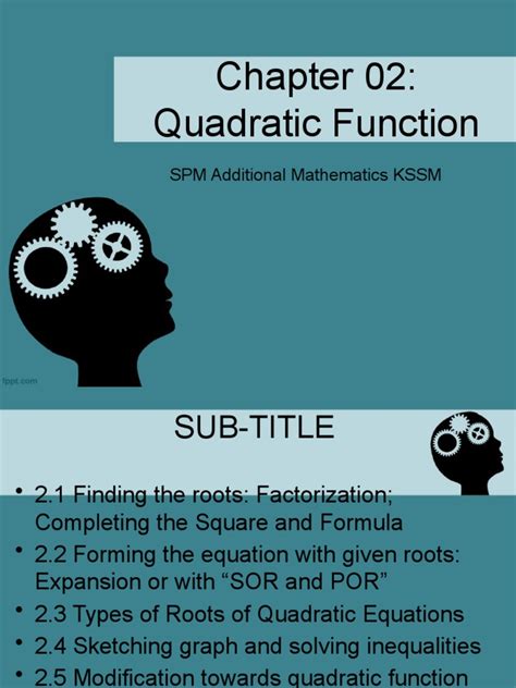 Kssm F4 C2 Quadratic Functions Pdf Quadratic Equation Equations