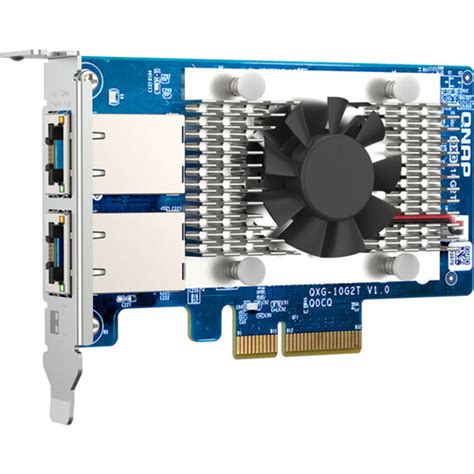 QNAP QXG 10G2T 2 Port 10G RJ45 PCIe 3 0 Network Adapter