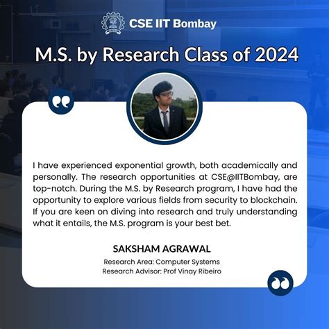 Cse At Iit Bombay On Linkedin To Know More About Cses Ms By