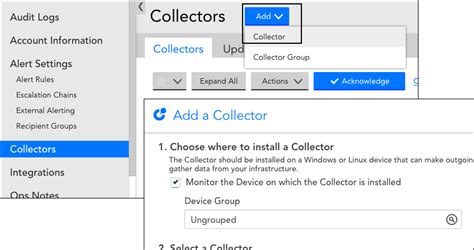 Installing Collectors Logicmonitor