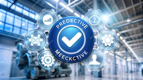 Ai Predictive Maintenance And Qa Check Concept Icons For Isolated