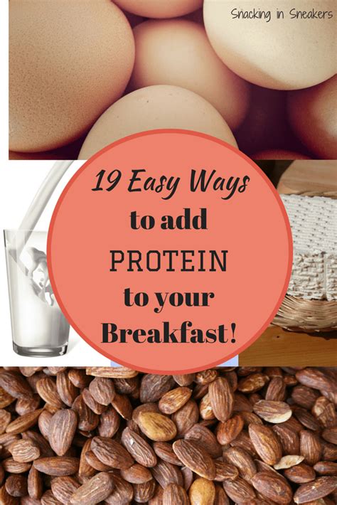 19 Easy Ways To Add Protein To Breakfast Snacking In Sneakers