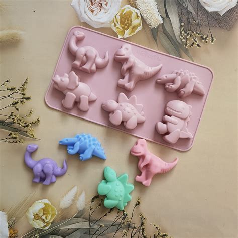 Badu Bg Силиконова форма за шоколад Карикатура Животно Мечка Динозавър Шоколадови бонбони