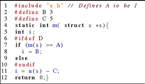 Figure 1 From From Preprocessor Constrained Parse Graphs To