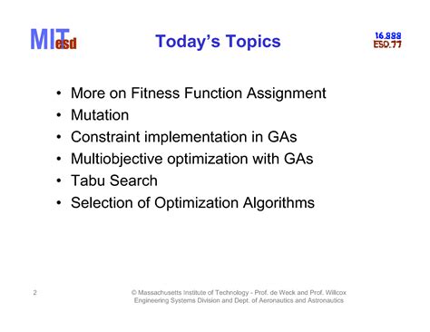Solution Multidisciplinary System Design Optimization Lecture 16