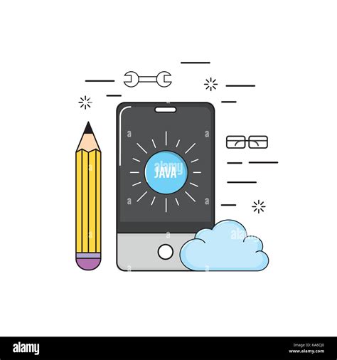 Smartphone With Web Code Programming Software Stock Vector Image And Art Alamy