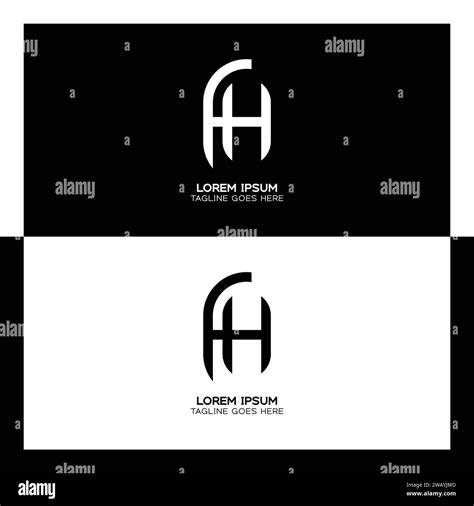 Fh Initial Letters Linked Elegant Logo Letter F And H Pattern Design Monogram Stock Vector