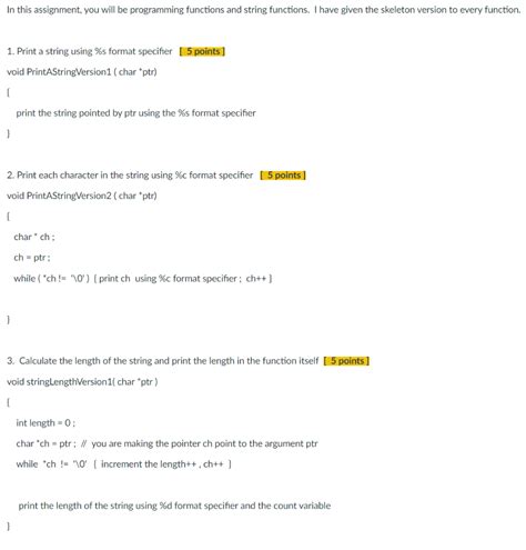Solved In This Assignment You Will Be Programming Functions
