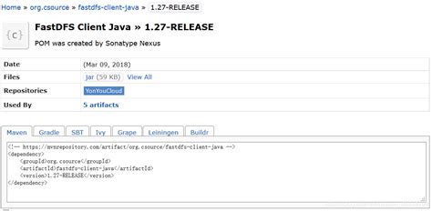 Maven项目 Fastdfs Client Java依赖如何导入？直接引入dependency无法找到csource Fastdfs Client Java 132 Snapshot包没