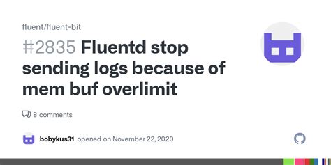Fluentd Stop Sending Logs Because Of Mem Buf Overlimit · Issue 2835 · Fluentfluent Bit · Github