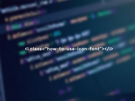 How To Use Icon Fonts In A Html Design Similar Icons