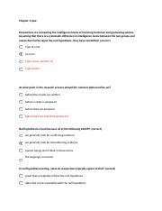 EDCO 735 Quiz 3 Docx Chapter 3 Quiz Researchers Are Comparing The Intelligence Levels Of