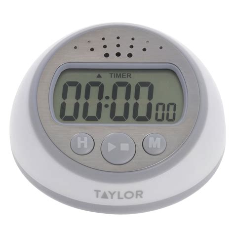 Taylor White Plastic Continuous Ring Digital Timer Clock 3 1 2dia X 2h