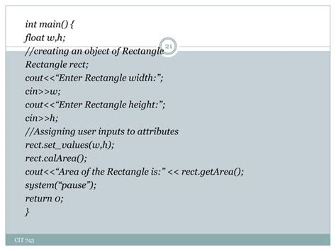 Ch1 Oop Introduction Classes And Objects Pptx Programming