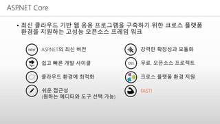 어서 와 ASP NET Core는 처음이지 PPT