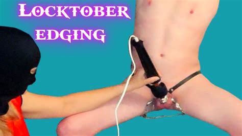 Edging Locked Slave In Locktober