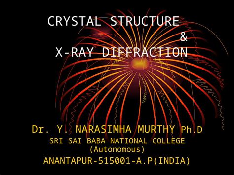 Ppt Crystal Structure And X Ray Diffraction Dokumen Tips