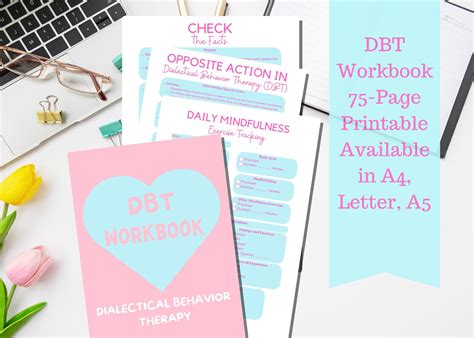 Dbt Workbook Dbt Cheat Sheet Dbt Cards Dbt Worksheet Dbt Diary Card