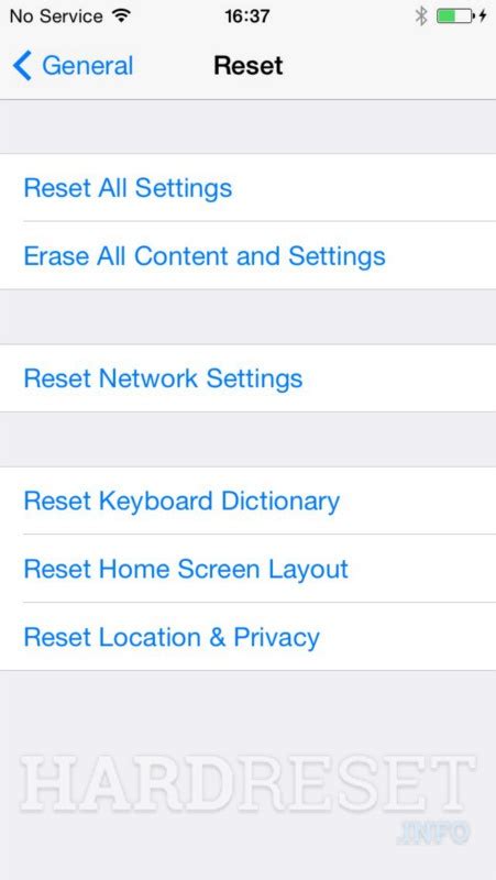 Hard Reset IPhone