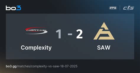 Complexity Vs Saw Cs2 Match At Fissure Playground 1