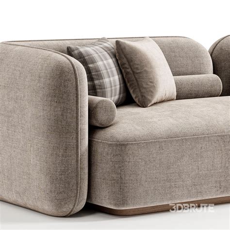 Sunset Brush Sofa 3d Model Buy Download 3dbrute