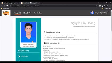 Website Aspnet Mvc Tuyển Dụng Nhân Sự Giống Topcv Có Full Báo Cáo Sàn Giao Dịch Source Code