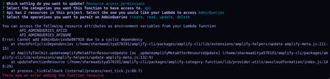 Adminqueries Output Apiid Not Found In Stack · Issue 6576 · Aws Amplifyamplify Cli · Github