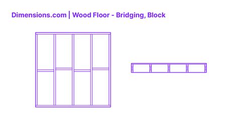 Wood Floor Bridging Block Dimensions And Drawings