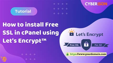 How To Install Free Ssl In Cpanel Using Lets Encrypt™ বাংলা Cyberison Youtube