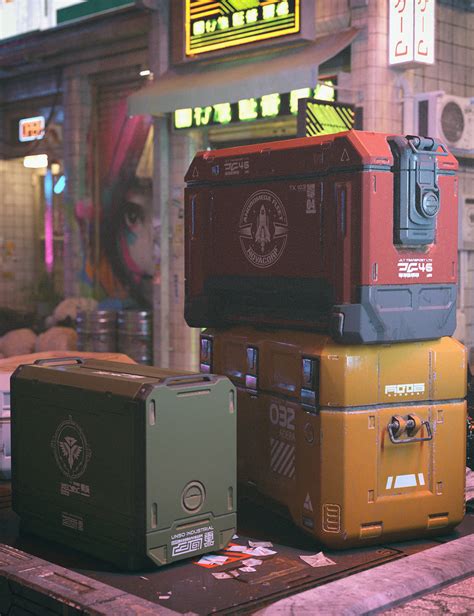 Sci Fi Props Crates Daz 3d