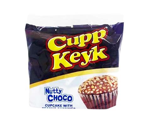 Cupp Keyk Nutty Choco Cupcake With Peanut Toppings 10 Packs X 33g