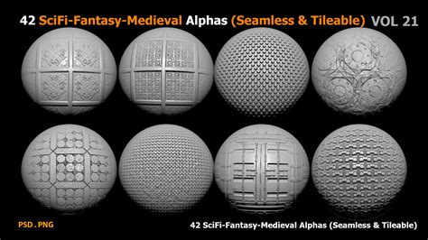 42 Scifi Fantasy Medieval Alphas Texture Cgtrader