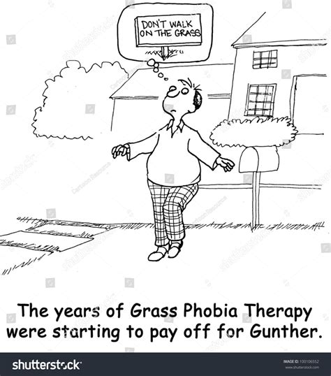 Years Grass Phobia Therapy Were Starting Stock Illustration 100106552