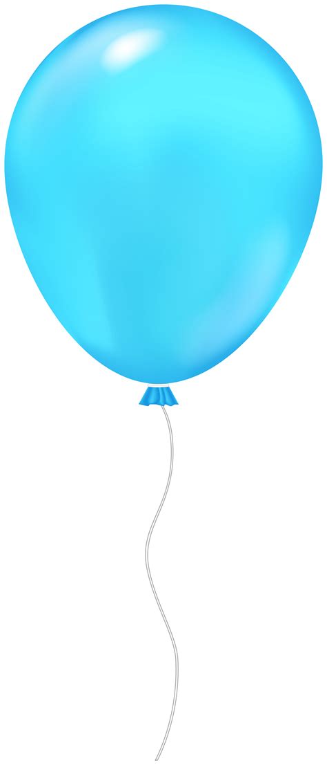 Single Balloon Png Blue Clipart Gallery Yopriceville High Quality