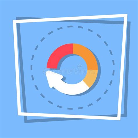 Circle Arrow Diagram Icon Reload Web Button Stock Vector Illustration Of Arrow Abstract