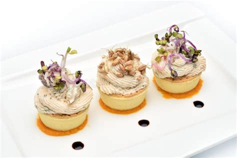 Assorted Savoury Holiday Snacks On Plate Stock Image Image Of Filled