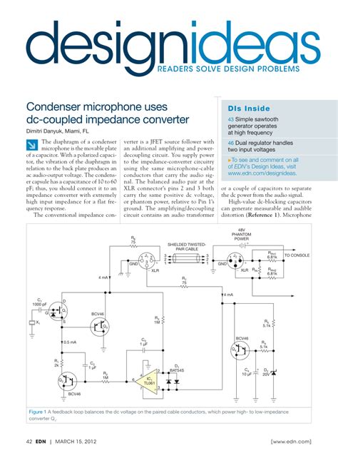 PDF Condenser Microphone Uses Dc Coupled Impedance Converter