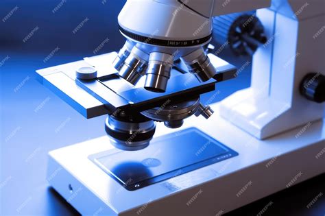 Premium Ai Image Scientist Analyzing Microscope Slide Microscope In A Scientific Research
