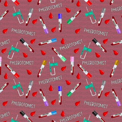 Phlebotomist Seamless Png Etsy