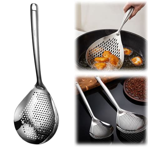 304 Stainless Steel Slotted Spoon Set Multifunctional Strainer Spoons