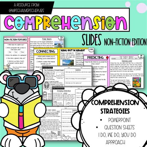 Comprehension Strategies Powerpoint Slides Passages And Questions The Bundle