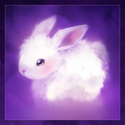 Bunny Illustration Purple Rabbit Violet Image 180219 On