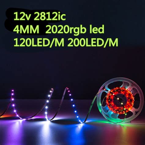 4mm narrow width pcb ws2812b pixel led strip light 2812 individually