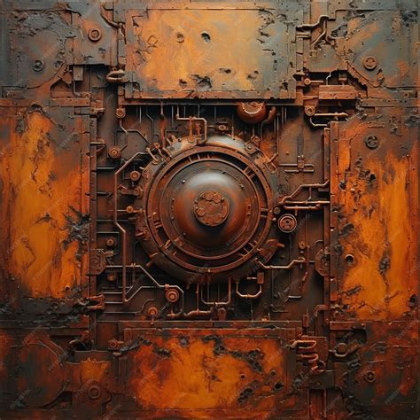 Premium Photo Rust And Oxidized Metal A Hyperrealistic Scifi Relic Design