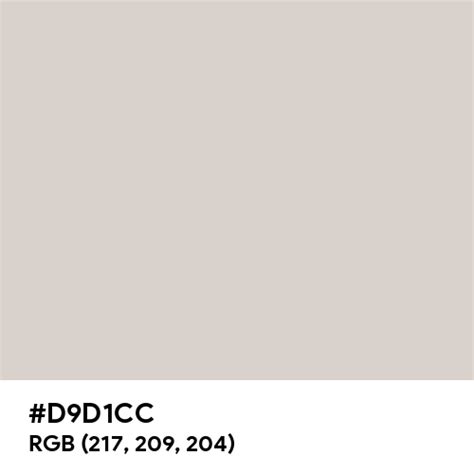 D9d1cc Color Name Is Timberwolf