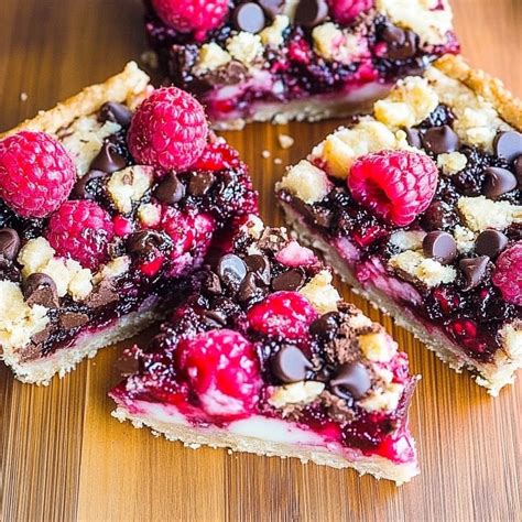 Dark Chocolate Raspberry Pie Bars Munchtwist