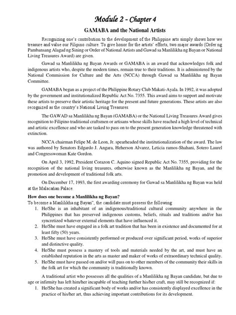 Module 2 Chapter 4 Pdf Pdf Philippines Entertainment Award